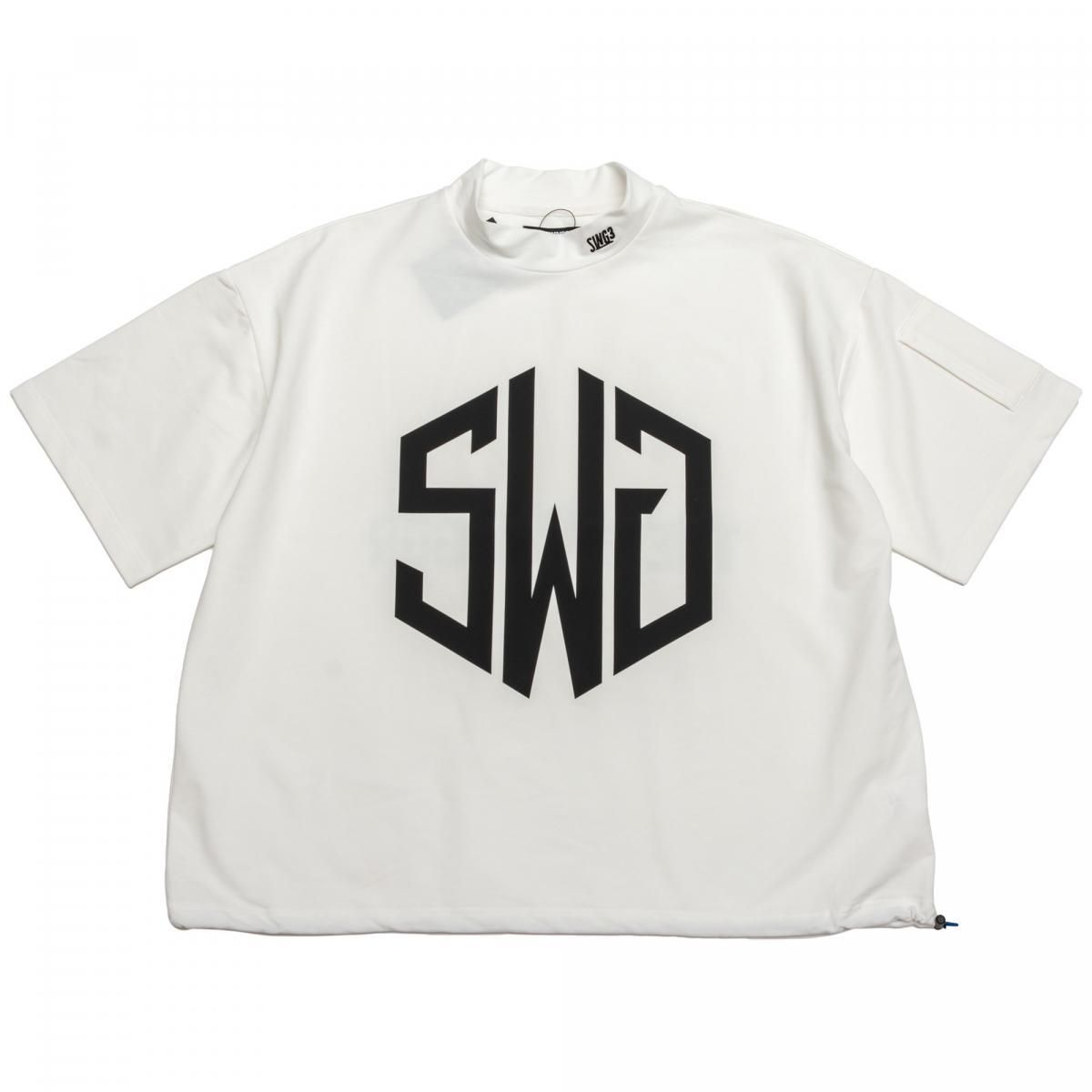 MOCK NECK - B, WHITE - THE SWINGGGR GOLFERS OUTFITS