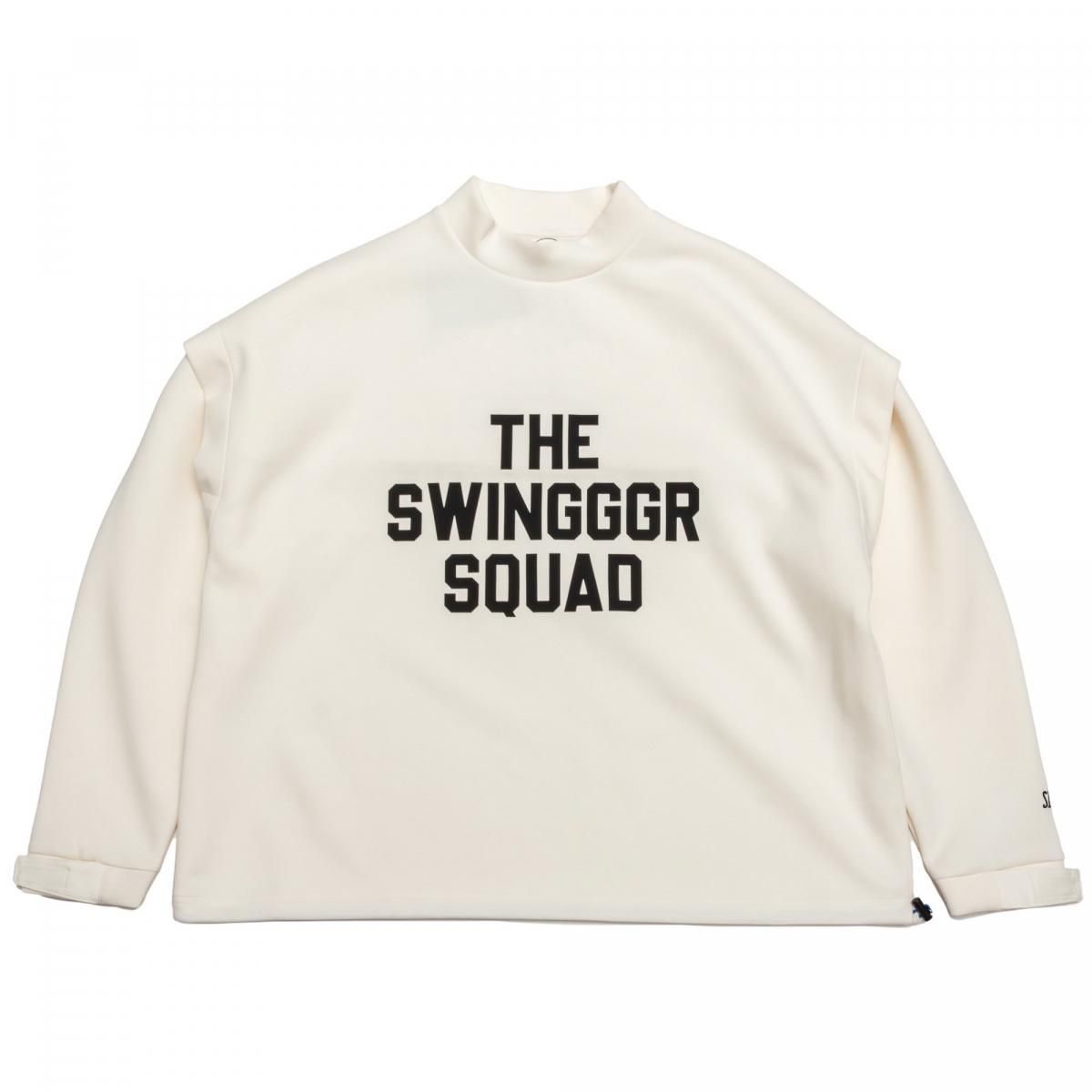 PUNCH MOCK NECK - B, WHITE - THE SWINGGGR GOLFERS OUTFITS
